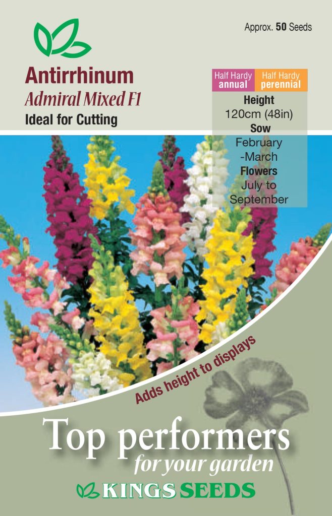 Antirrhinum majus 'Admiral Mixed F1' - HHA - The Online Garden: Your ...